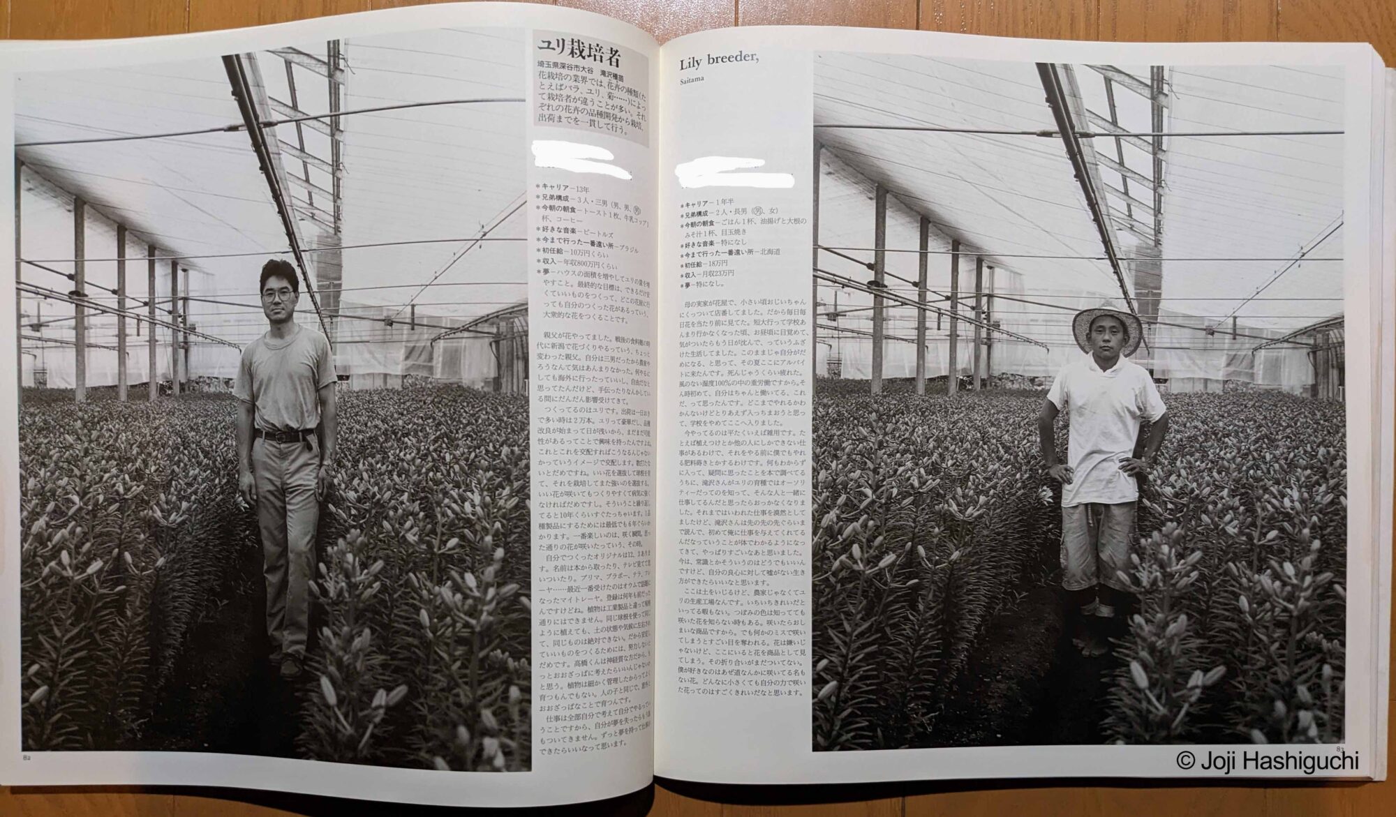 “WORK 1991-1995” :『職 1991-1995』 - 橋口譲二 JOJI HASHIGUCHI