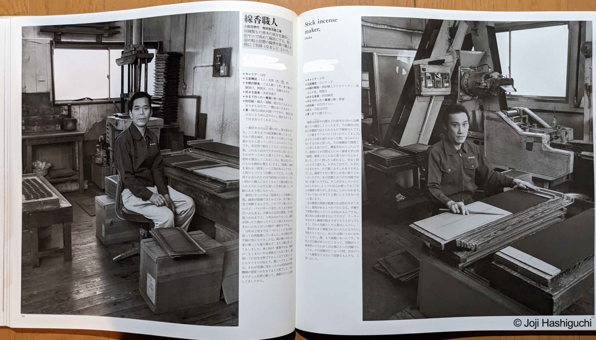 “WORK 1991-1995” :『職 1991-1995』 - 橋口譲二 JOJI HASHIGUCHI